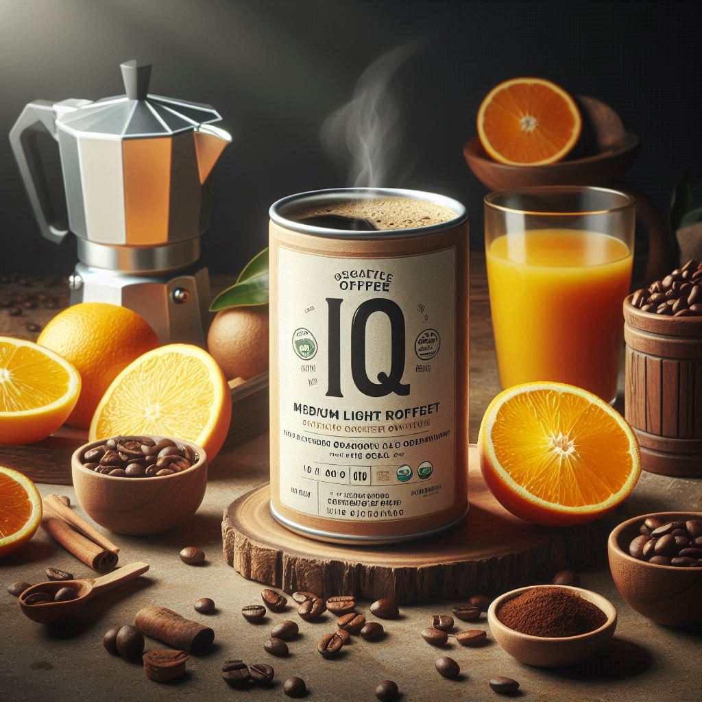 Medium Light Roast Flavor Orange – IQ COFFEE